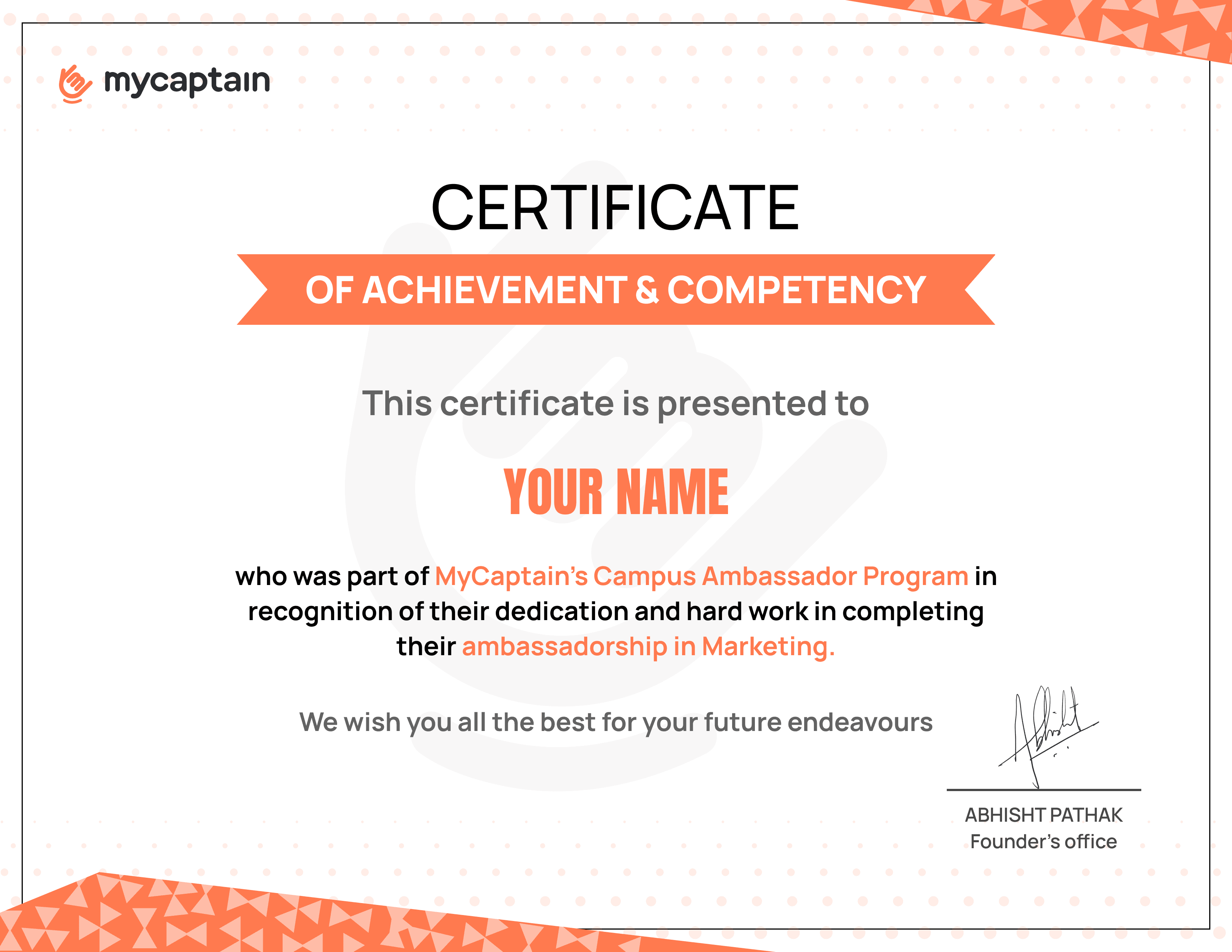 MyCaptain Course